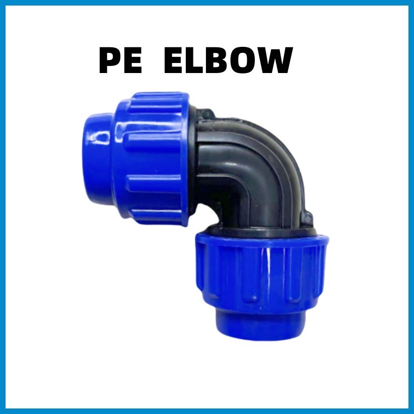 PE Compression Fittings 1/2" 3/4" 1" ELBOW hdpe pvc pipe socket ELBOW | Shopee Philippines