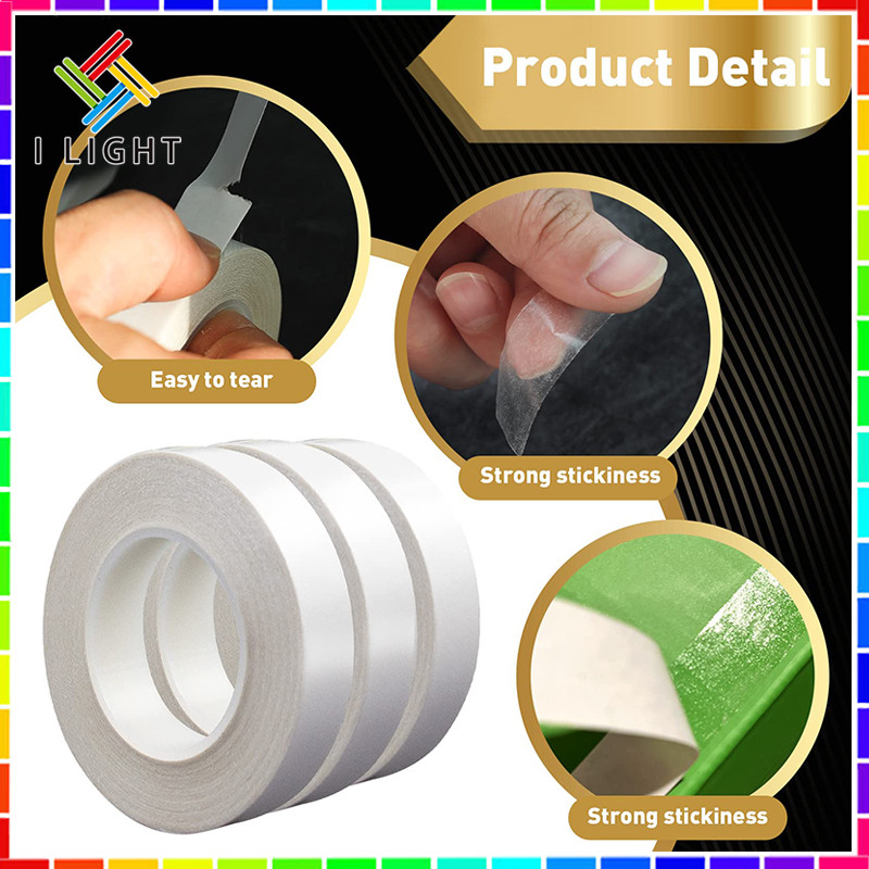（Fast Delivery）10M Double Sided Tape 5/10/15/20mm Roll Sticky Tape Tear ...