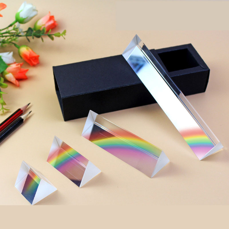 Triangular Prism Rainbow Prisma Crystal Glass Photographic Prisme Color ...