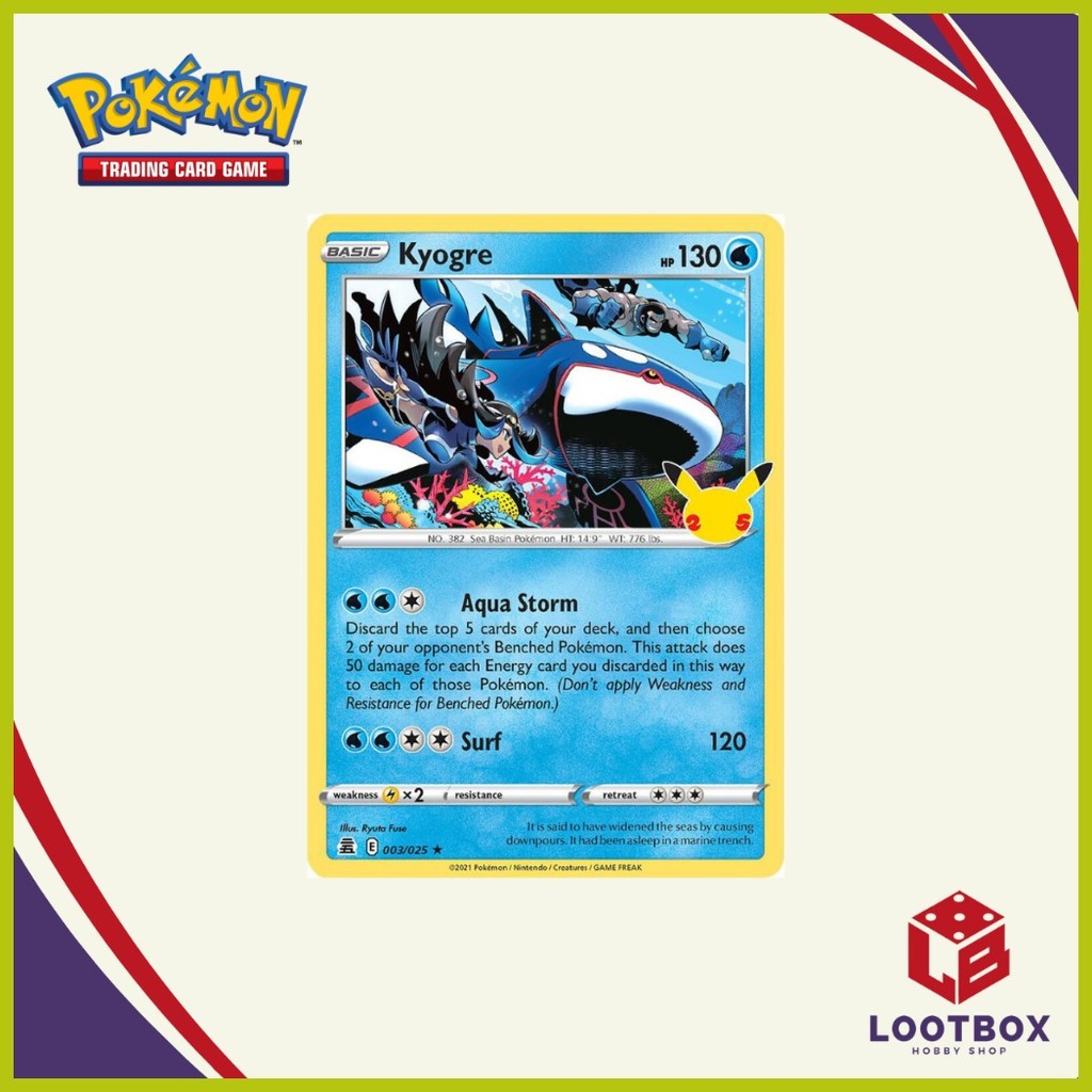 Pokemon Card Game: Kyogre (Rare) - Celebrations | Shopee Philippines