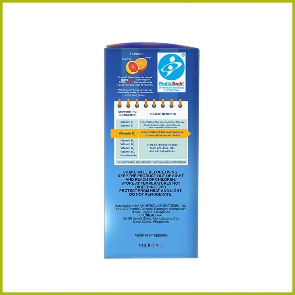 ☢ ⭕ Growee Syrup 120mL For Maximum Height, Strong Bones And Muscles ...