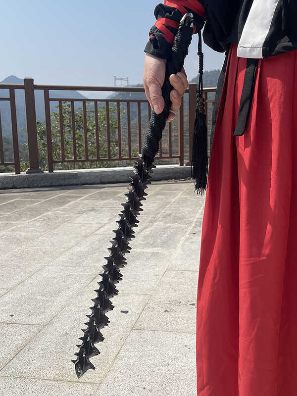 Hand forged steel whip, outdoor keel, wolf tooth stick, traditional ...