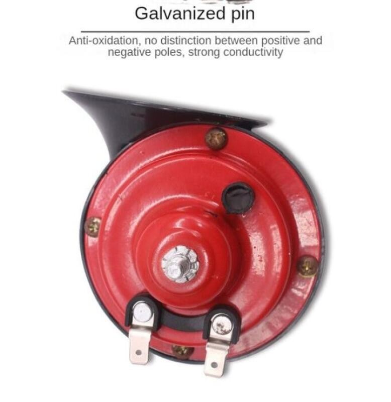 GSE Auto Parts 2pcs Universal Loud Car Horn 12V 24V Electric Snail Horn ...