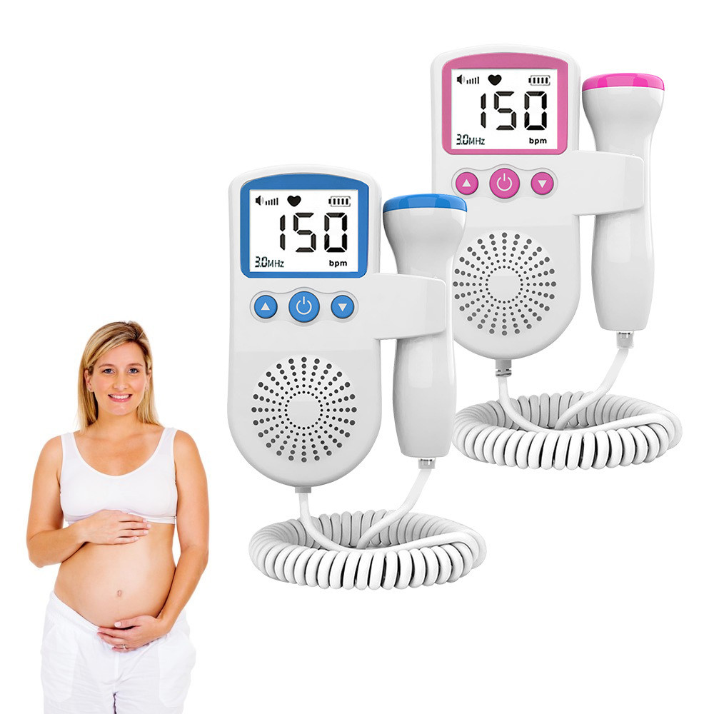 Household 3.0 Mhz Pregnancy Portable Ultrasound Baby Heart Rate Monitor ...