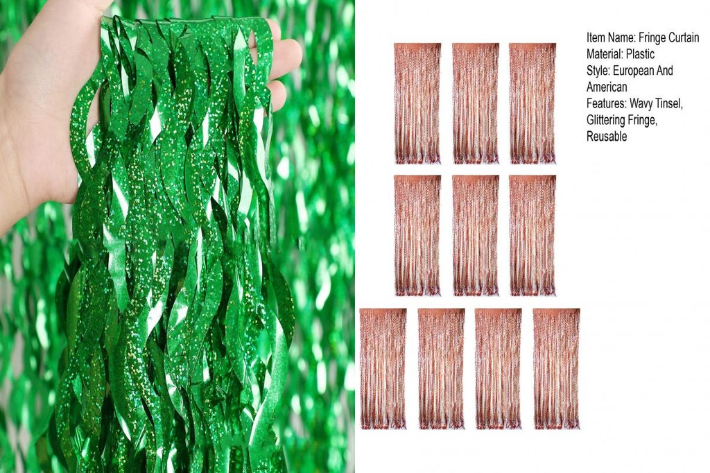 LVST_ Durable Fringe Curtain Double-sided Tape Fringe Curtain 10 Pcs ...