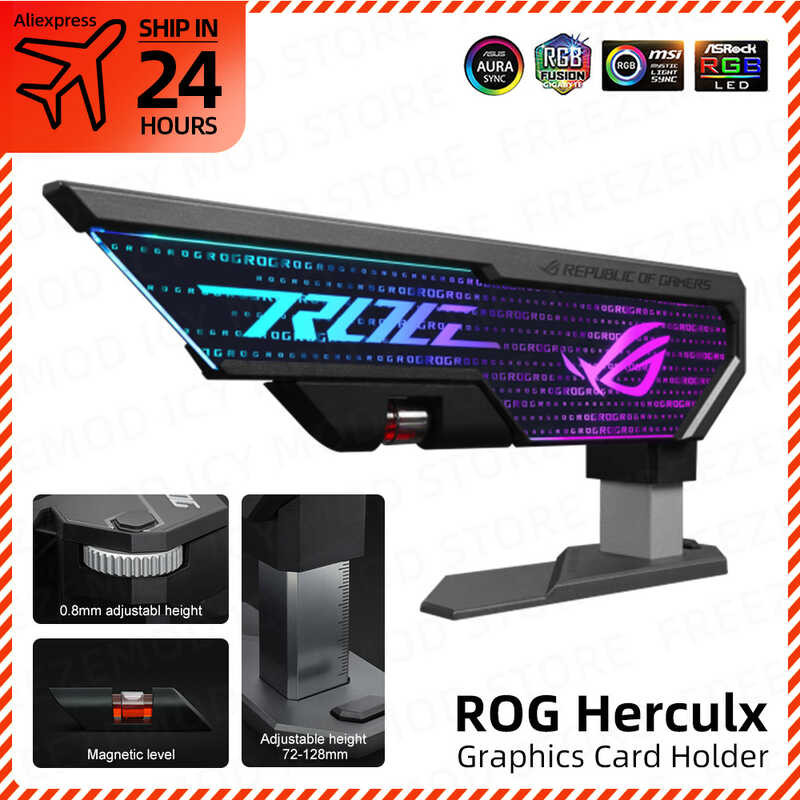 ROG Herculx GPU Bracket Helios VGA Stand Xh01 Graphics Card Holder AURA ...