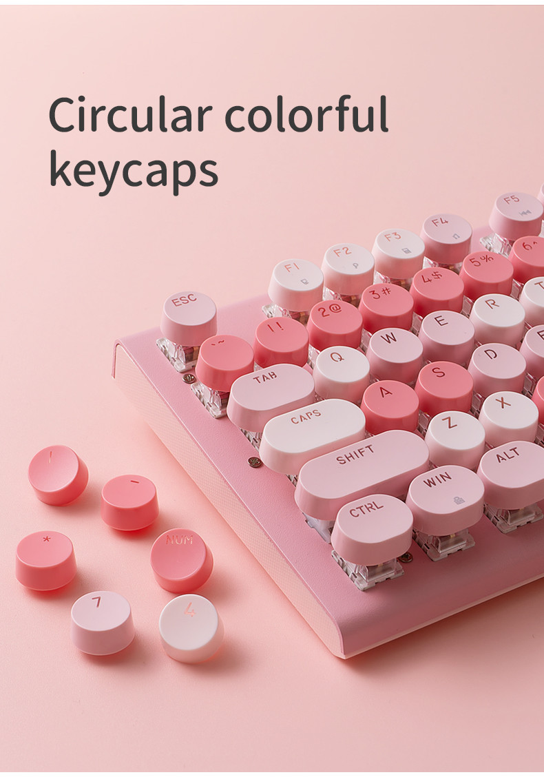 MOFii GEEZER G5 Wired Illuminated Personalized Mechanical Keyboard with ...