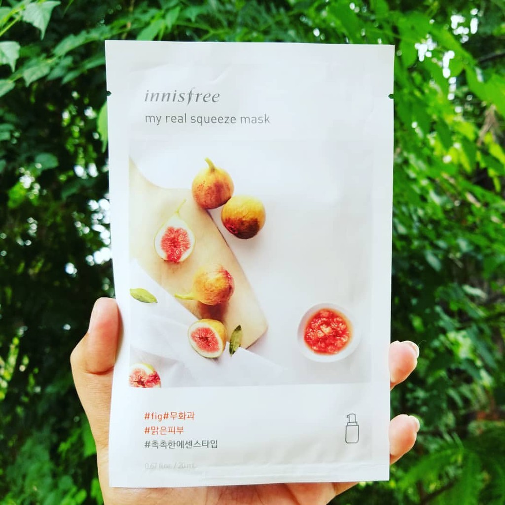 in stock Innisfree My Real Squeeze Mask EX #Fig 20ml | Shopee Philippines
