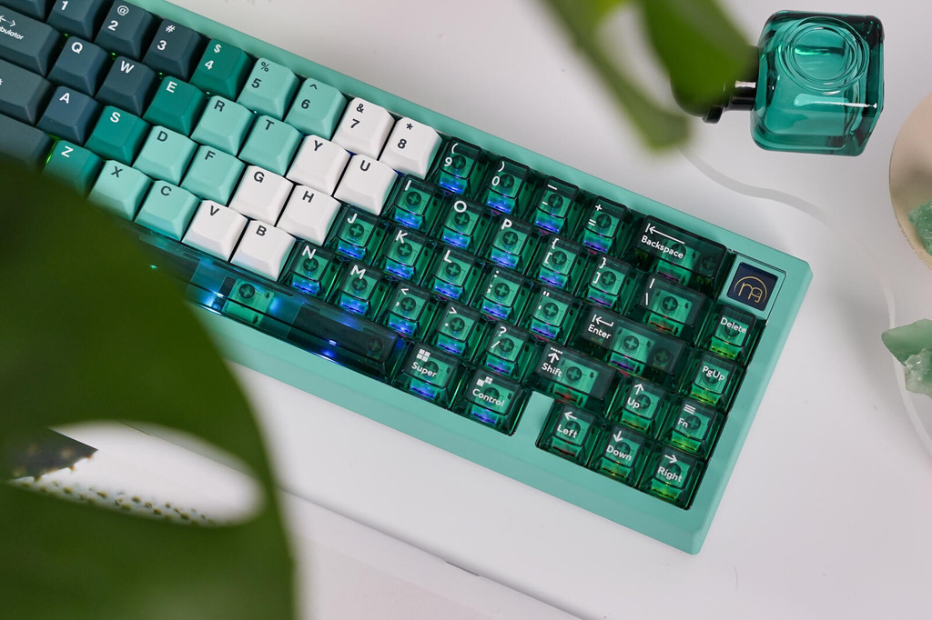 Forest Keycaps Gradient Green PBT+PC Light through Cherry profile ...