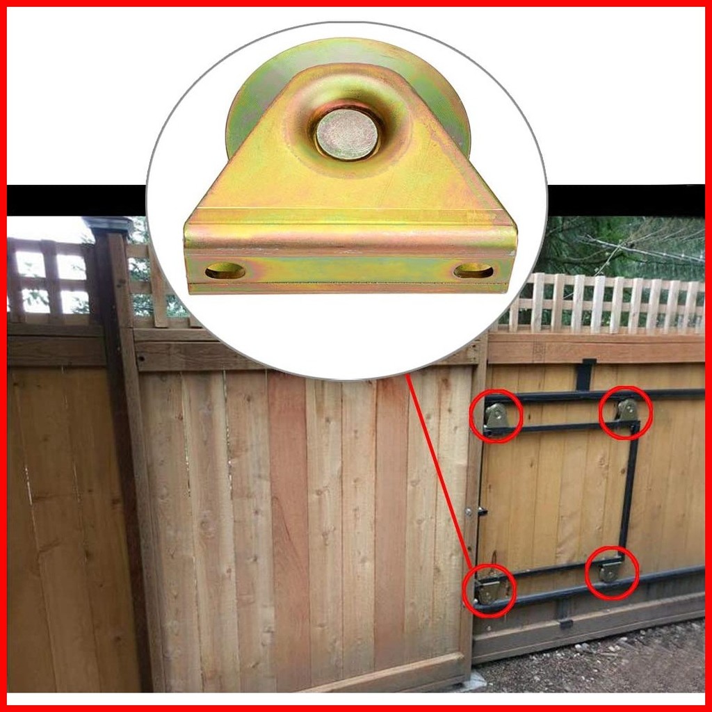 ☪ 2 Inch V-Groove Wheel Sliding Gate Track Rolle Heavy Duty Rigid ...