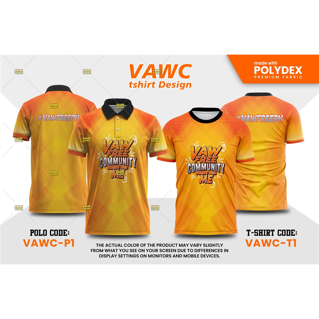 [READY STOCK] 2024 End VAW VAWC GAD TSHIRT ORANGE UNITED FOR VAW FREE ...