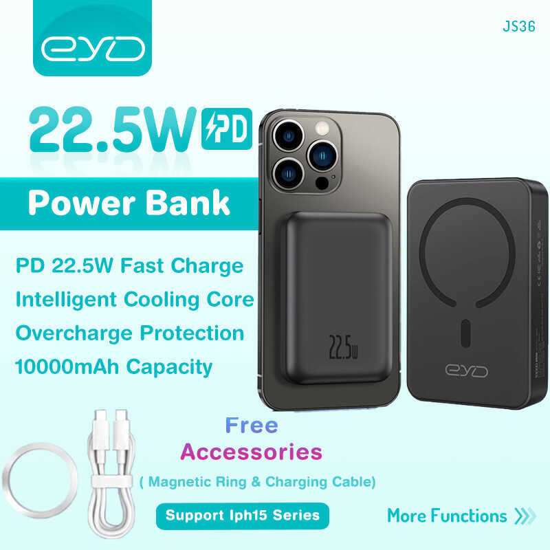 0A EYD Magnetic 10000Mah Pd22.5W Wireless Powerbank Fast Charge Power ...