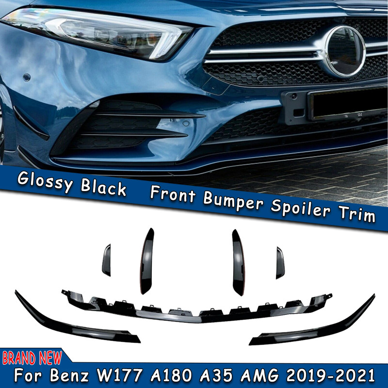 Front Bumper Spoiler Lip Fog Air Vent Frame Splitter Canard For ...