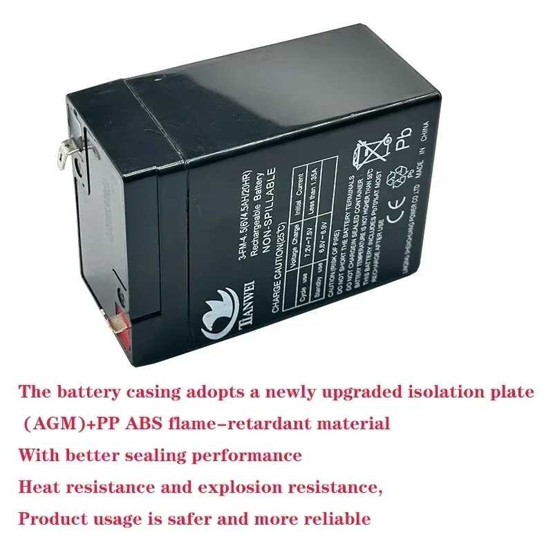 ㄖ Ba 6V Lead-Acid 4500Mah Para Sa Baterya Elektriko Ng Mga Kaan, Laruan ...