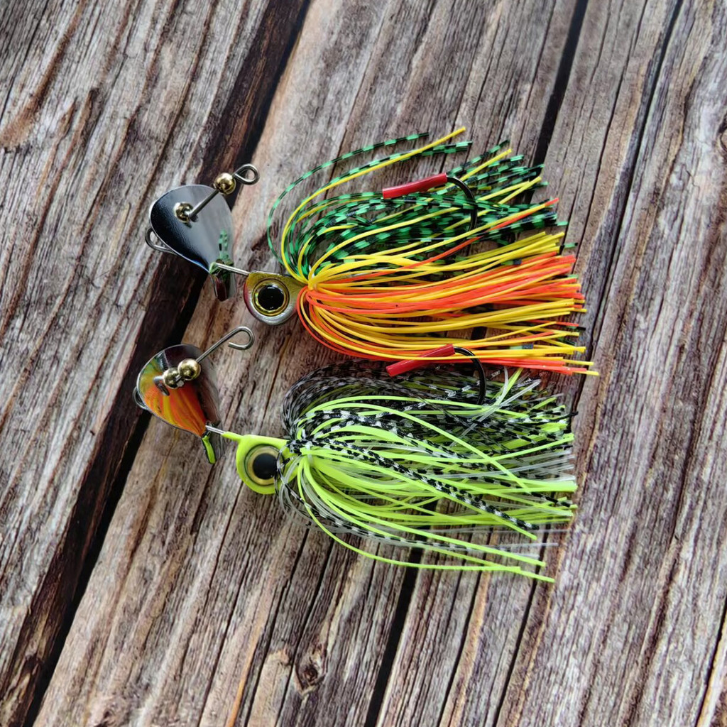 New Japan Style Chatter Bait Big Eye Spinner Bait Weedless Fishing Lure ...