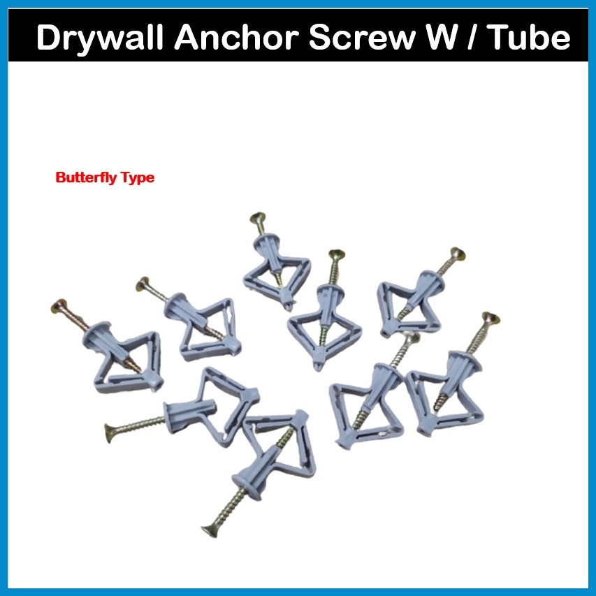 RTK 50PCS Butterfly Screw Expansion Anchor/Aircraft Screw | Shopee ...