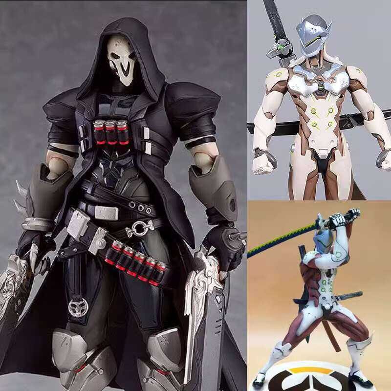 Overwatch figurine peripheral Figma Reaper Hunting Kong Genji model ...