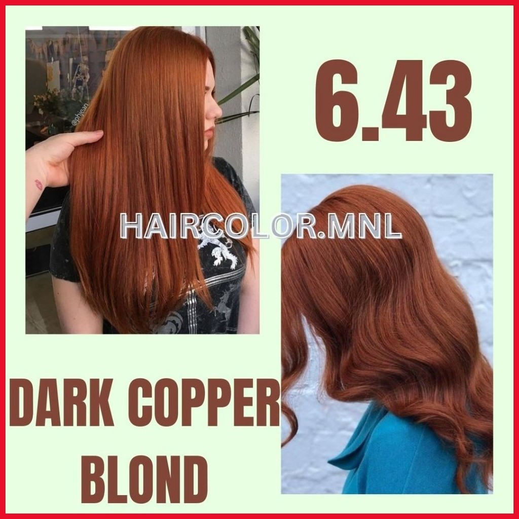 ⚾︎ BREMOD 6.43 DARK COPPER BLOND HAIR COLOR SET WITH OXIDIZER (100ML ...