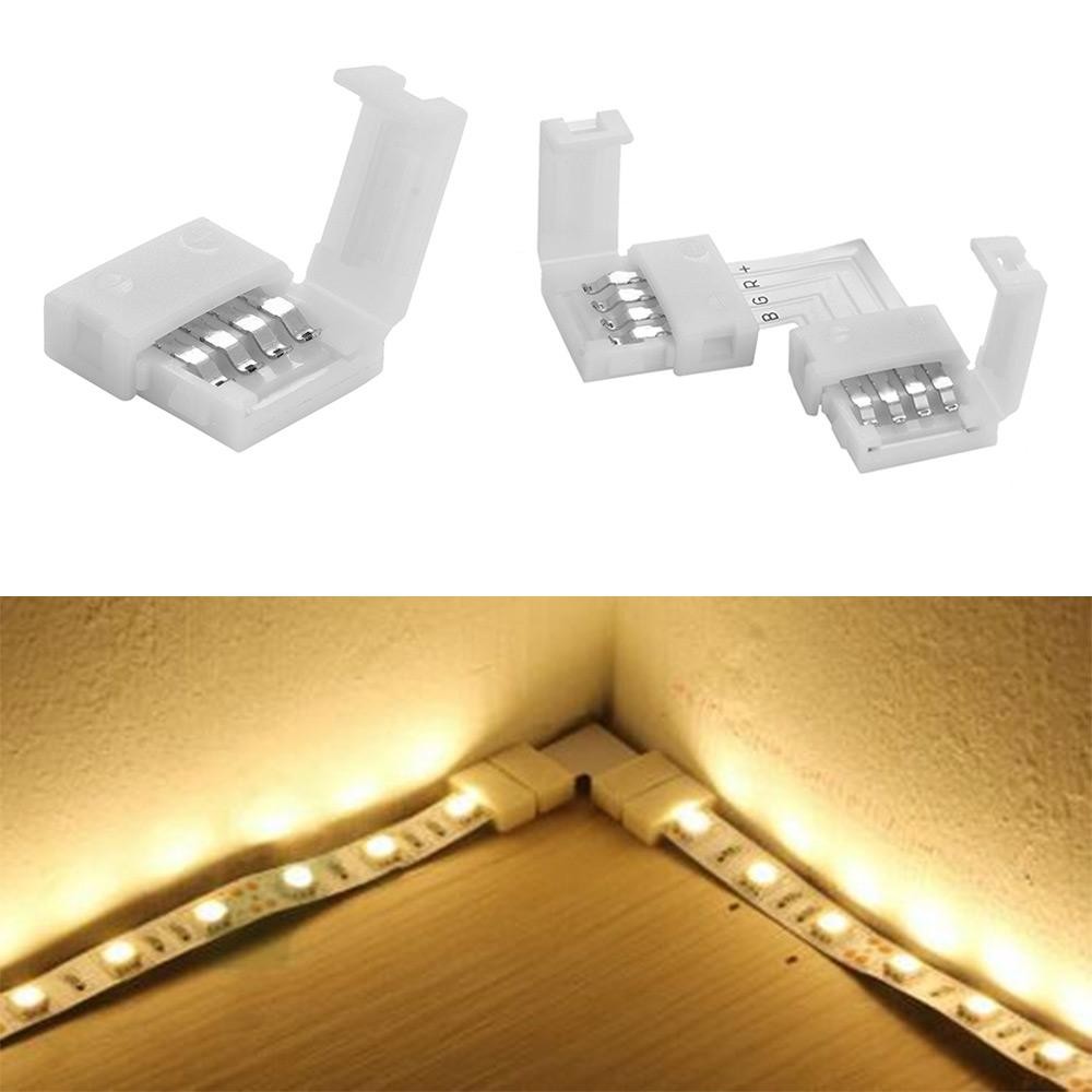 1 Pc 4Pin LED Strip Connector L T Cross Shape PCB Corner Connector for ...
