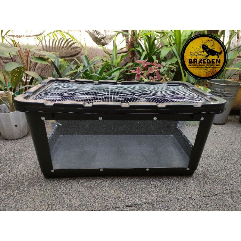 100L Bin Cage / Enclosure For Snake, Bearded Dragon, Gecko, Iguana ...