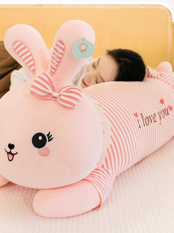 Striped Rabbit Plush Toy, Little White Rabbit Ow, Long Ow, Cute ...