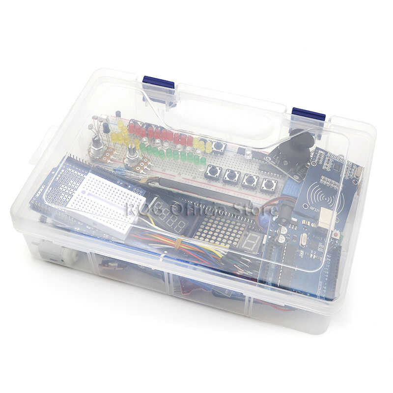 Kit for Starter arduino - Uno Breadboard and holder Step Motor Servo /1602 LCD / jumper Wire/ U ...
