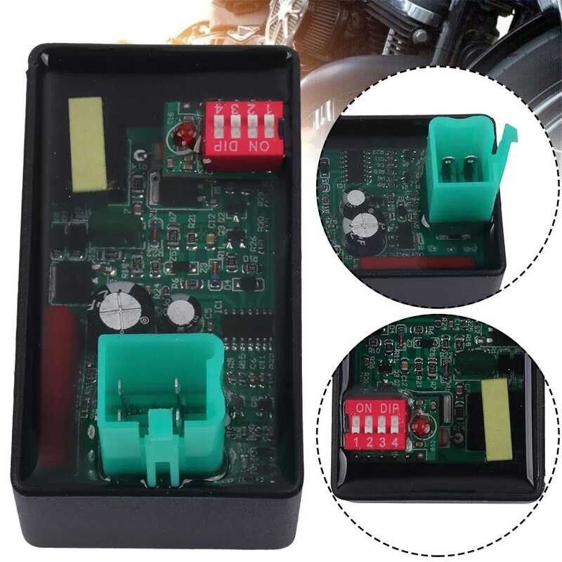 4-pin 8 Motorcycle Programmable CDI Ignition System Unit na may DIP ...