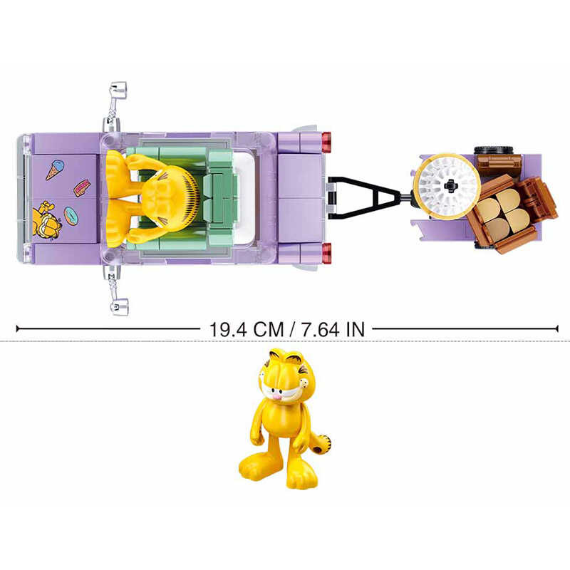 2024 6 SLUBAN The Garfield Show Building Bloc Model Classic TV Cartoon ...