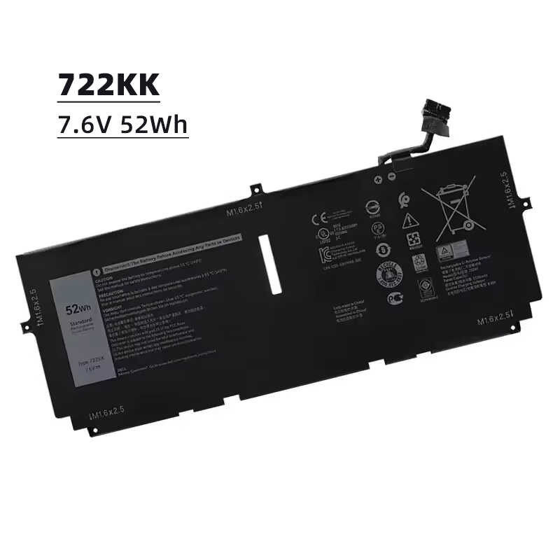 34 722Kk Laptop Battery Para Sa XPS 13 9300 9310 9380 Serye P117g ...