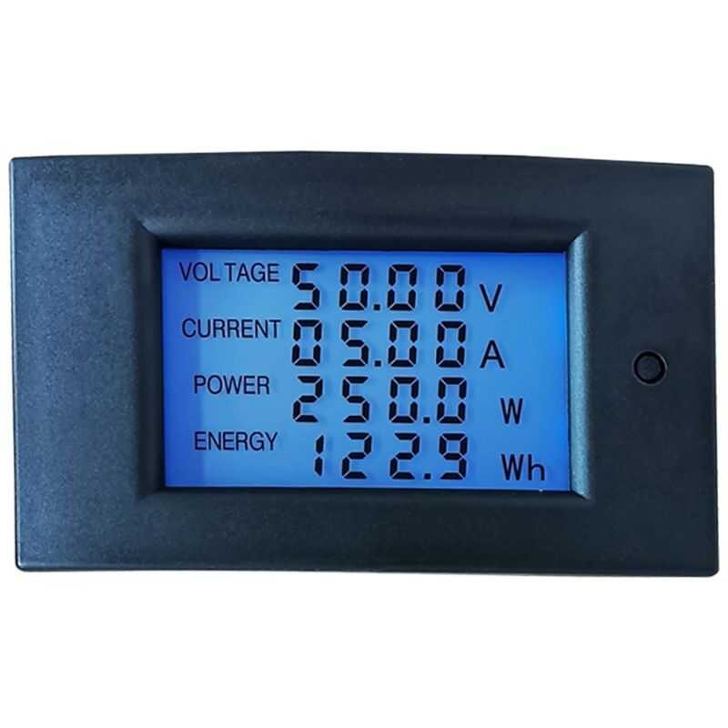 LCD b Display Digital Current Solar Power Meter Multimeter Ammeter ...