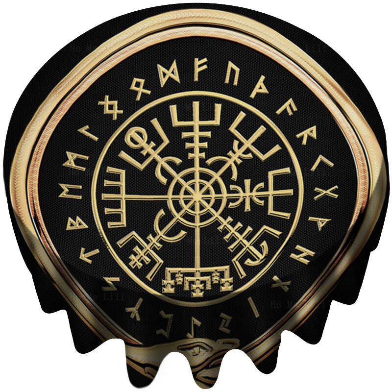 Aztec Ethnic Mandala Inspired Viking Compass Ancient Scandinavian ...
