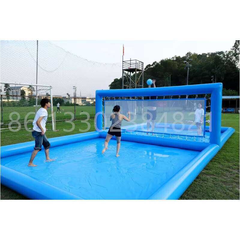 Commercial water amusement inflatable beach volleyball court inflatable ...