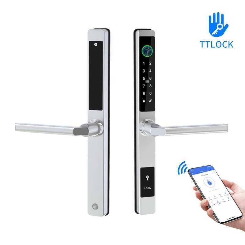 1A 2 Ttlock APP Ip65 Waterproof Smart Fingerprint Pas RFID Lock For ...