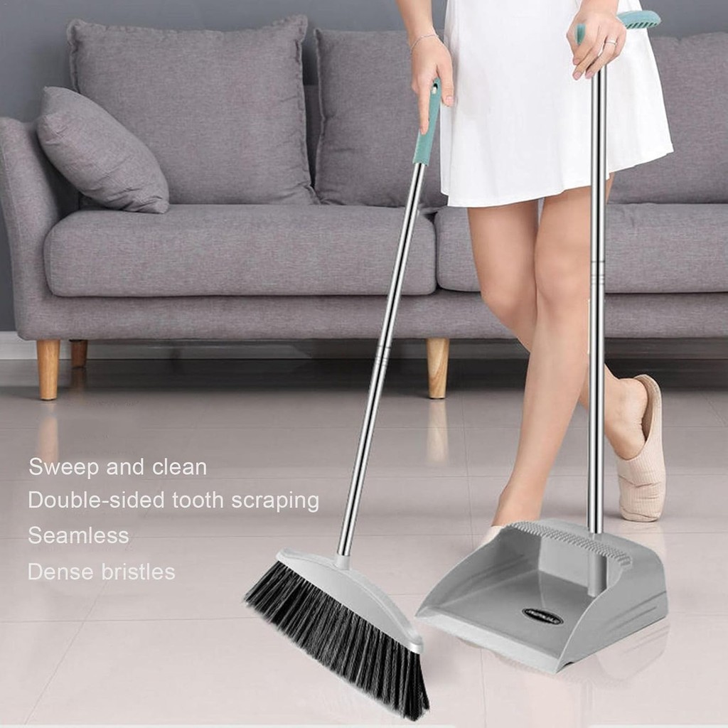 Broom and Dust Pan Set Household Mop Cleaning Outdoor Indoor Walis ...