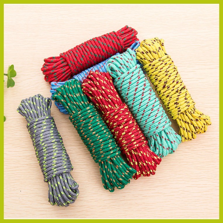 ⭕ ┓ 10M windproof rope Outdoor sunshade Tent fixed rope Rainshed ...