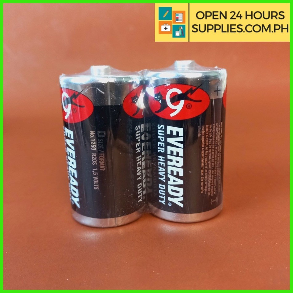 Eveready Battery Super Heavy Duty Batteries 2S Type D | Shopee Philippines