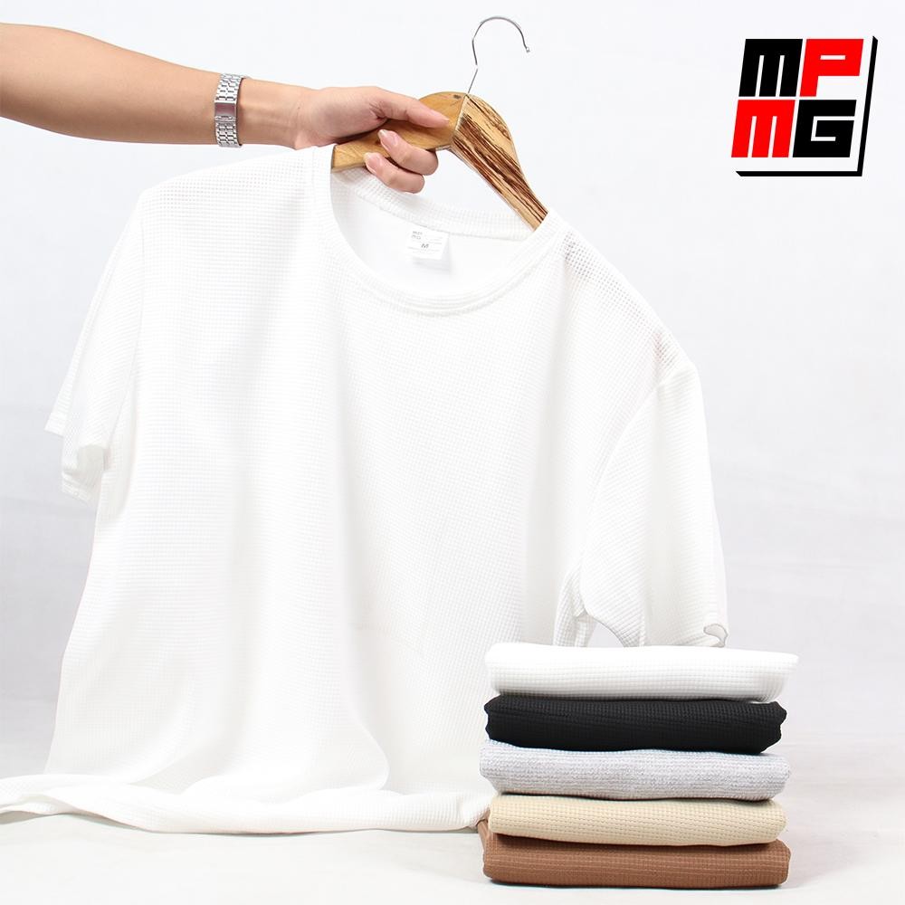 MPMG Buy 1 Get 4 Waffle Basic Unisex Shirt Oversized Tshirt | Shopee ...