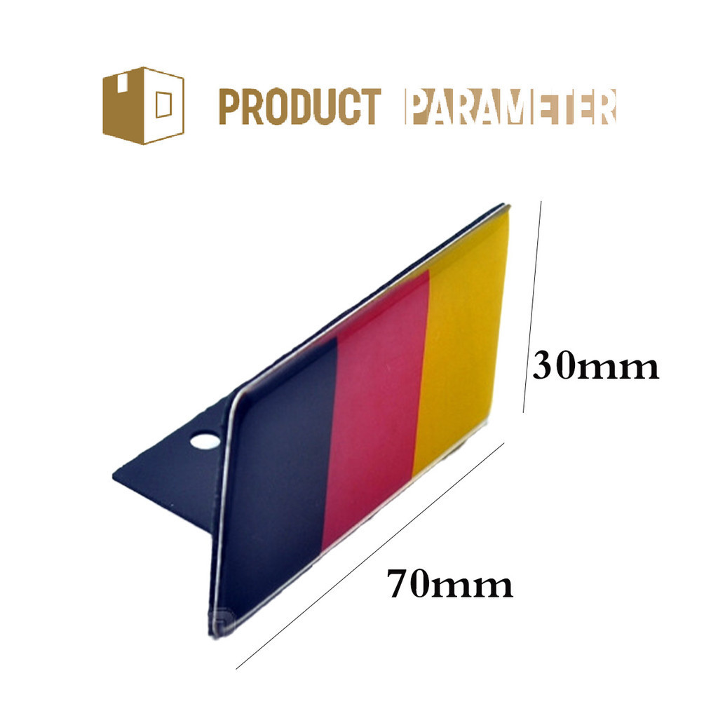 Universal German Flag Car Sticker Emblem Badge Bumper Front Grille ...