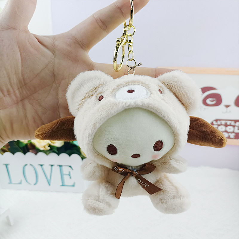 Cute Sanrio Plush Keychain Couple Bag Pendant Decoration Gift | Shopee ...