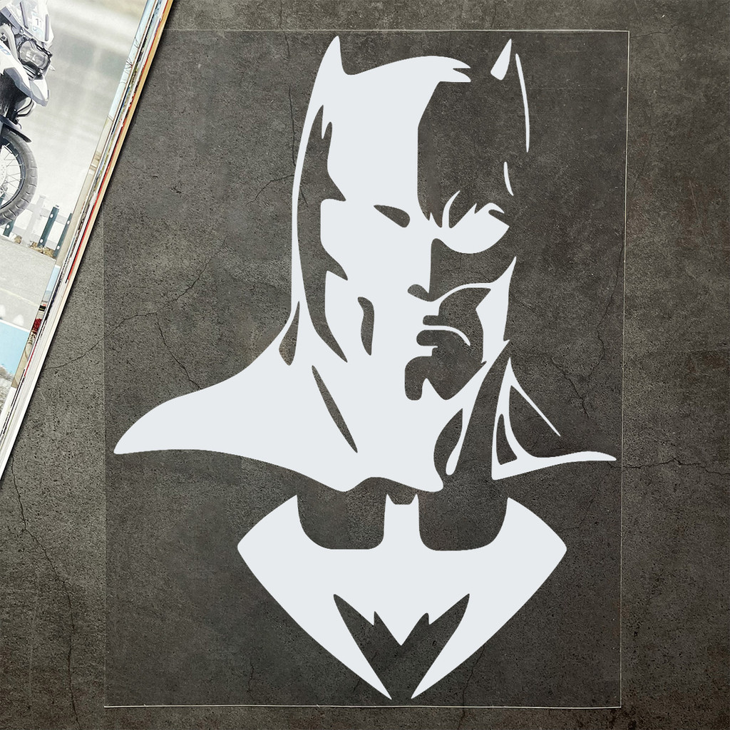 Cartoon Cool Batman Car Sticker Reflective Car Window Door Windshield ...