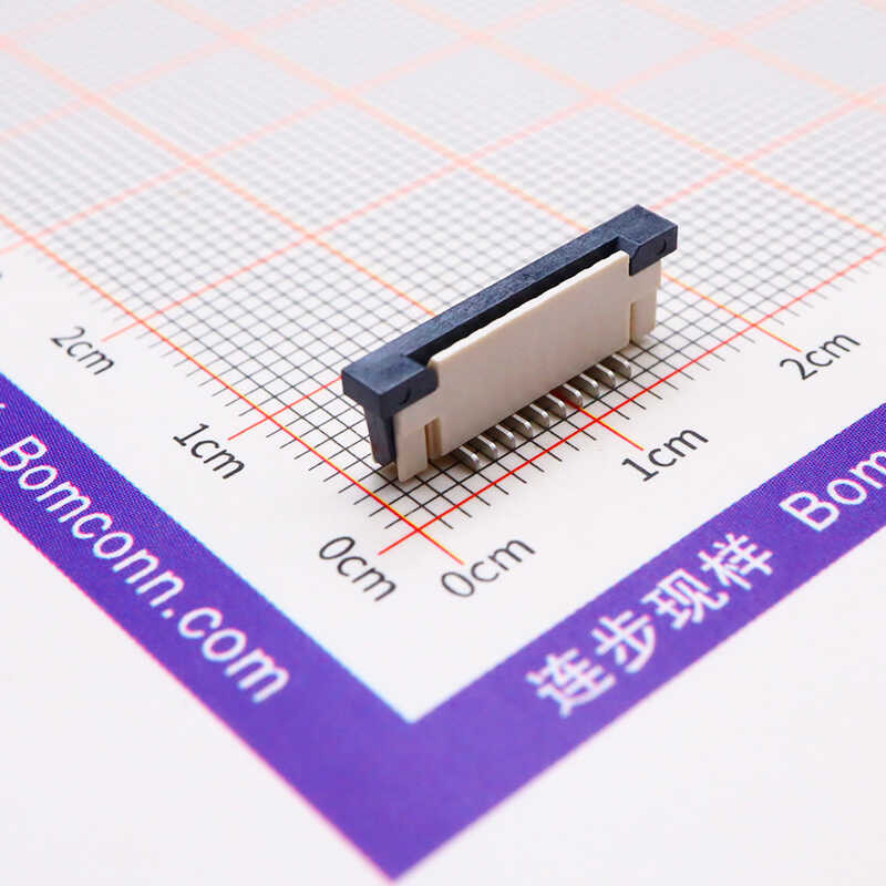 FPC connector 1.0 spacing vertical sticker 10P pull-out FPC socket ...
