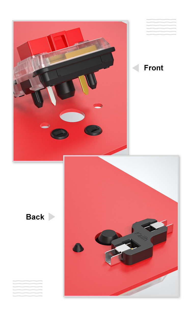 20/10Pcs Kailh Switch Socket for Mx Cherry Gateron Outemu Kailh Switche Hot Swapping PCB Socket ...