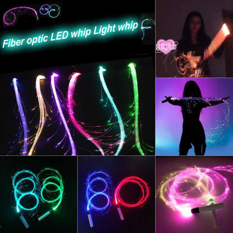 Fiber Optic LED Whip Light Colorful Dancing Nightclub Bar Party ...