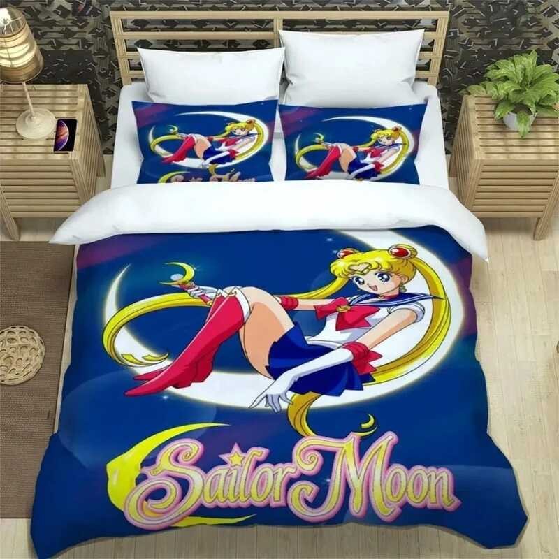 Kawaii F Sailor Moon Bedding Set, 2024 New Sailor Moon Duvet Cover ...