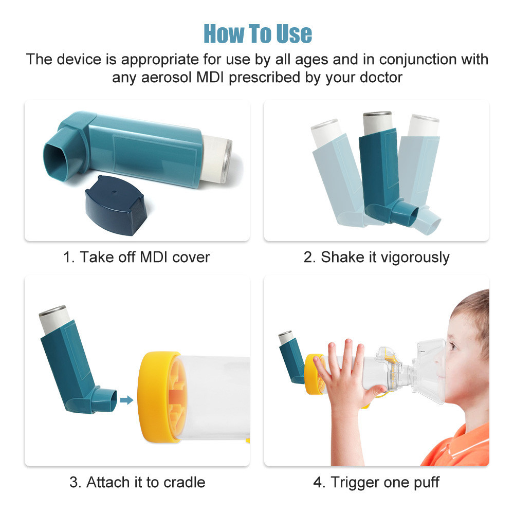 Suolaer Portable Inhale Chamber Spacer Mist Storage Compressor ...