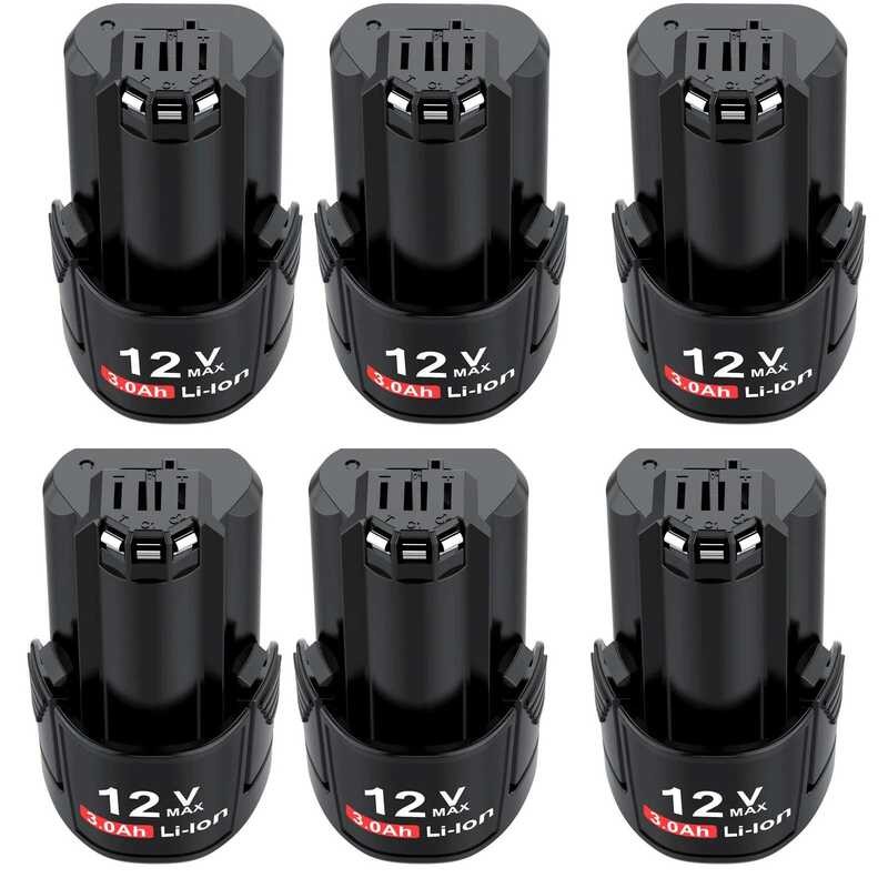 181 1 12V/10.8V 3000Mah For Bosch Bat411 Battery Lithium-Ion Recharged ...