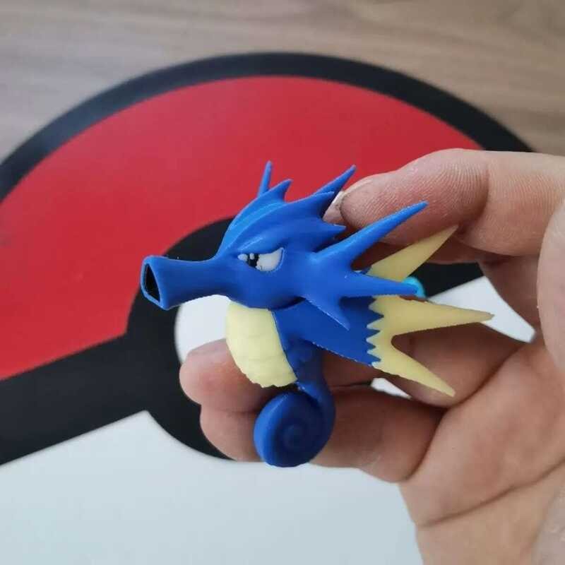 Anime Figures Seadra Proportion World 1:20 Diy 3D Printing Cute Cartoon ...