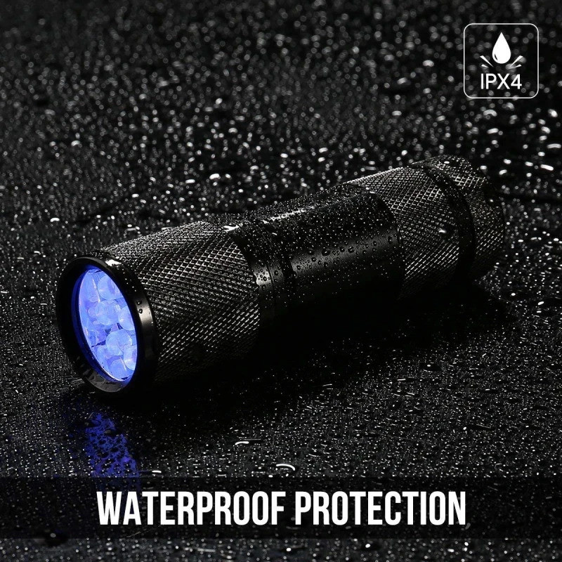 9-21LED UV Flashlight Ultraviolet Blacklight LED UV Light Lamp Torch ...