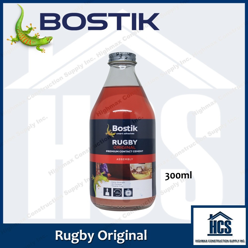 Bostik Rugby Original Premium Contact Cement 300ml bottle | Shopee ...
