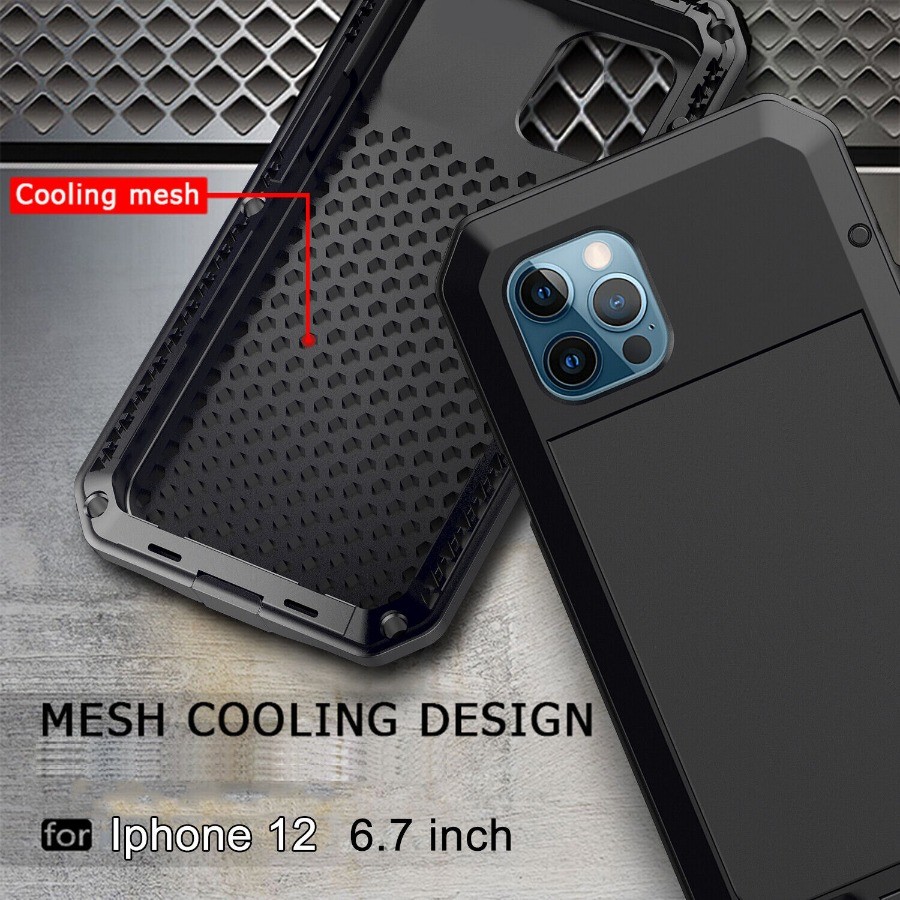 Heavy Duty Aluminum Metal Armor Phone Case Shockproof Protection Doom ...